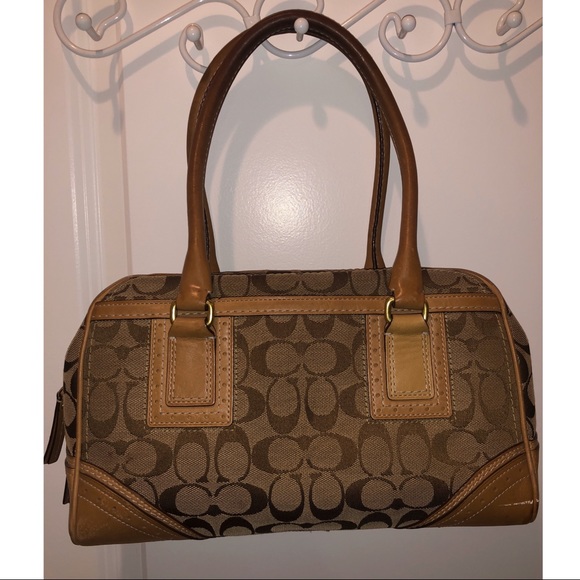 Coach | Bags | Coach Signature Canvas Top Handle Bag | Poshmark